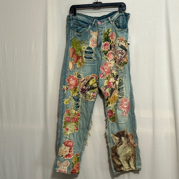 Magnolia Pearl | Jeans | Magnolia Pearl Cotton Denim Floral Minor Pants ...